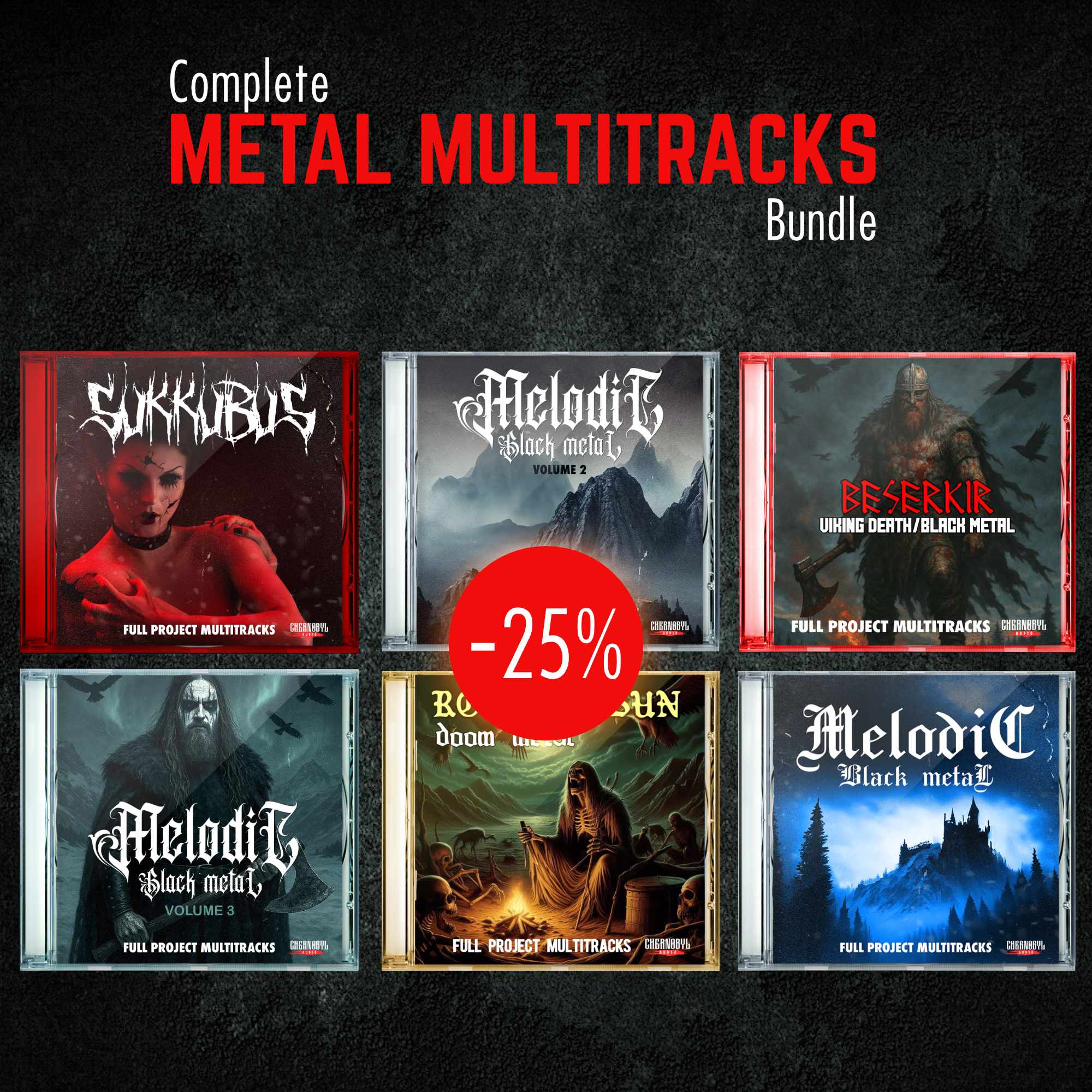 Metal Mixing Multitracks Bundle – Chernobyl Audio